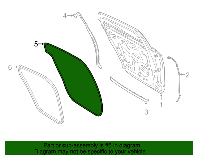 971-839-911 - Door Seal 2017-2022 Porsche Panamera | AutoNationParts.com