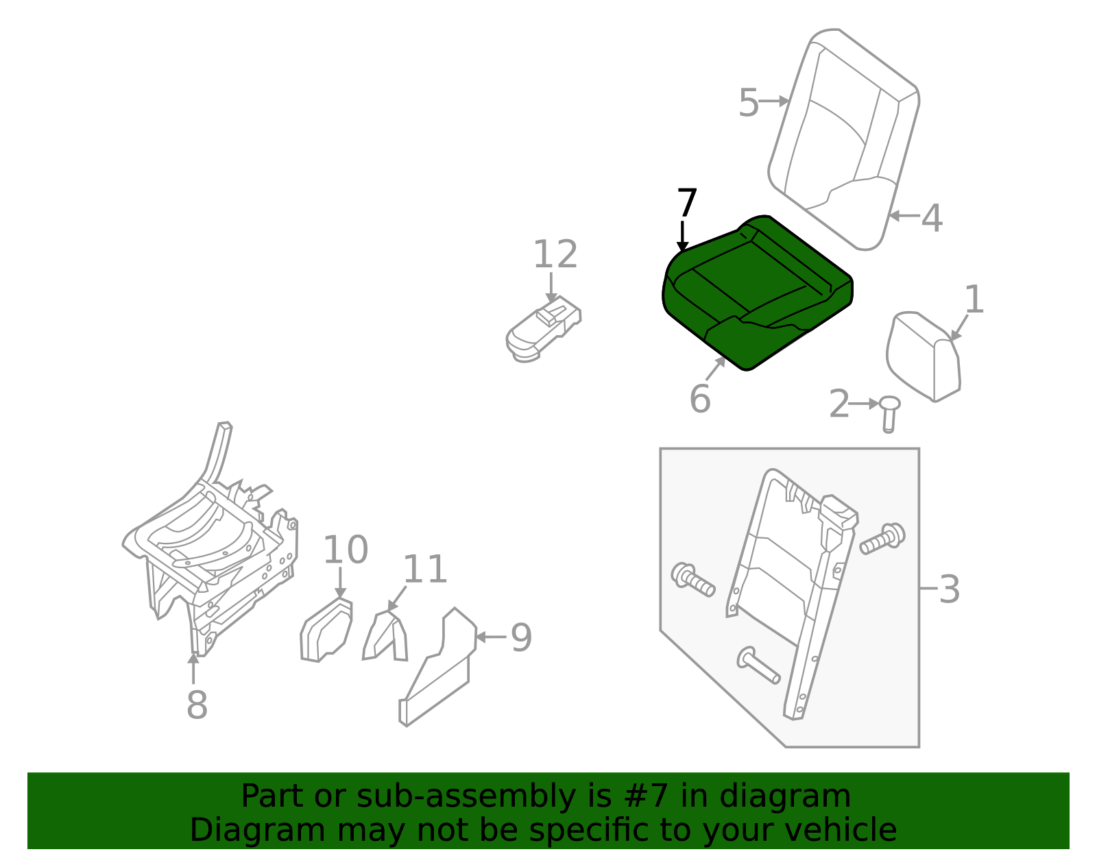 2012-2021 Nissan Cushion Cover 88320-1PD0A | Temecula Nissan Parts