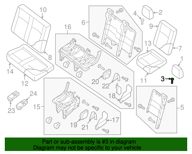 2012-2019 Nissan Headrest Guide 87602-1PC0A | TascaParts.com
