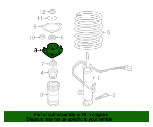 33526788778 - 2007-2014 BMW Shock Mount (33-52-6-788-778) | BMW of ...
