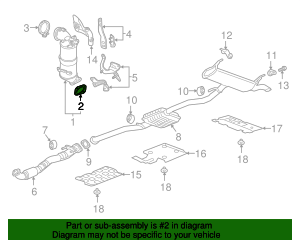 2010-2023 GM Exhaust System Front Gasket 23238284 | NewGMParts.com