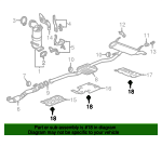 2018-2022 GM Exhaust Heat Shield Nut 11602886 | GMPartsDirect.com
