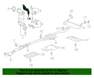 2016-2022 GM Catalytic Converter Heat Shield 12660451 | GMPartsDirect.com