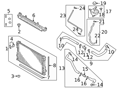 Radiator & Components for 2022 Mitsubishi Outlander | QuirkParts