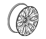 84423416 - 22x9 Aluminum Wheel 2021-2024 GMC | Chevrolet Parts Direct