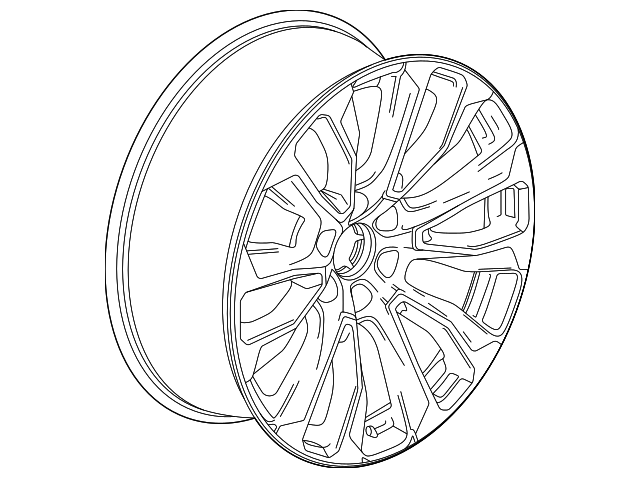 2021-2024 GMC 22x9 Aluminum Wheel 84423416 | GMPartsDirect.com