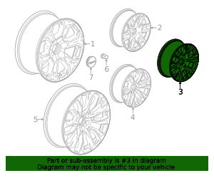 2019-2024 GMC Wheel, Alloy 84308400 GM | GMPartsDirect.com