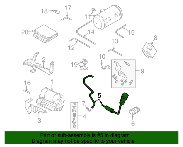 4E0-616-010-B - Muffler 2004-2010 Audi A8 Quattro | Audi OEM Parts