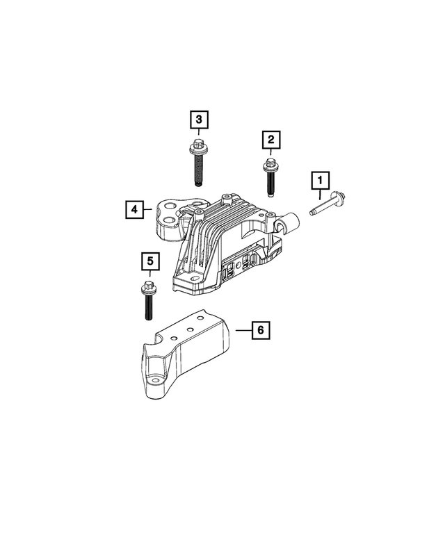 2014-2022 Jeep Cherokee Transmission Mount Isolator 68270565AB | Mopar ...