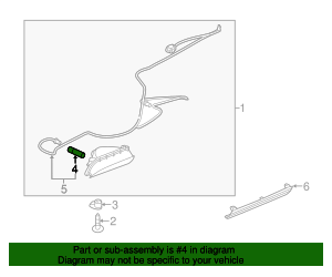 Genuine Marker Lamp Bulb for 2010-2011 Saab 9-5 | Part# 13283265 | Over ...