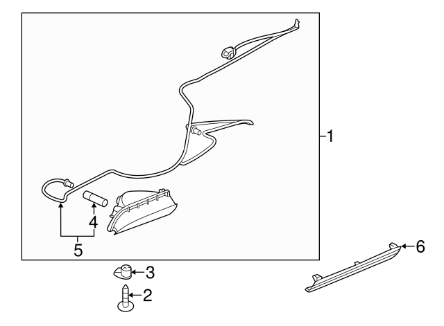 Genuine Marker Lamp Bulb for 2010-2011 Saab 9-5 | Part# 13283265 | Over ...