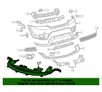 68087244AA - Air Deflector - 2011-2020 Dodge Journey | Mopar Parts Canada