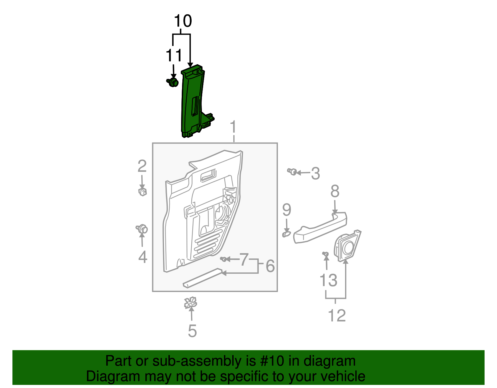 84161-SCV-A11ZB - 2007-2011 Honda Element - Garnish Assembly L Rear ...