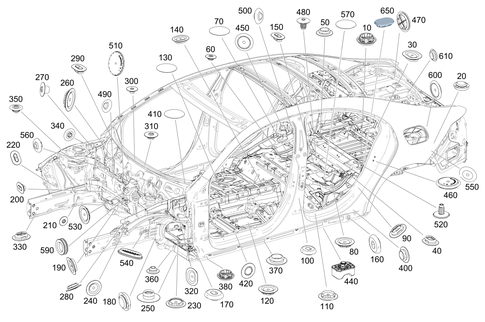 Expansion Plugs, Grommets for 2021 Mercedes-Benz CLA 45 AMG® | Mercedes ...