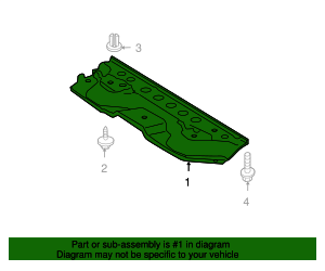 51410-0C030 - Radiator Support Splash Shield 2007-2021 Toyota Tundra ...