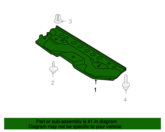 2007-2021 Toyota Tundra Splash Shield 51410-0C030 | Toyota OEM Direct