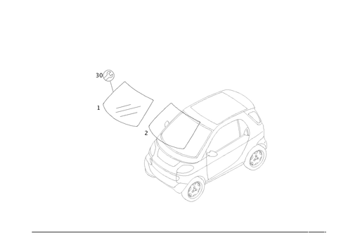 Windshield for 2019 Smart EQ fortwo | Mercedes-Benz USA Parts
