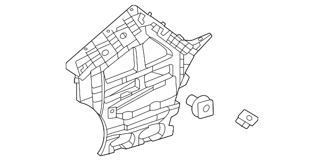 2020-2021 Genesis G90 Bracket Assembly Rear Bumper Side Left-hand 86613 ...