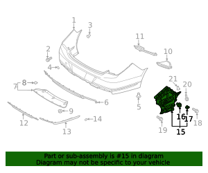 2020-2022 Genesis G90 Bracket Assembly Rear Bumper Side Right-hand ...
