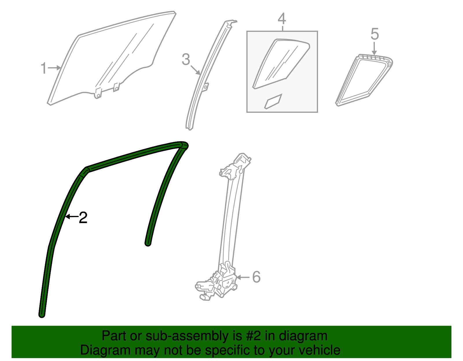 72775-T2A-A01 - Run Channel 2013-2017 Honda Accord | Honda Parts Online