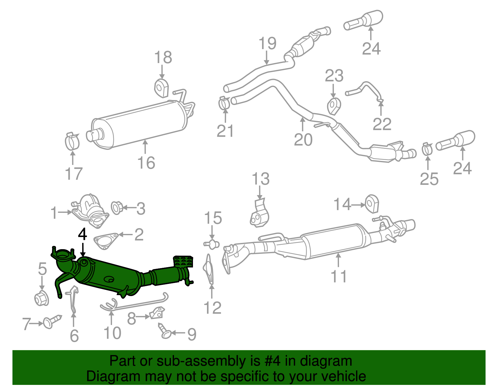 68329869AB - Diesel Particulate Filter - 2017-2019 Mopar | Mopar Parts ...