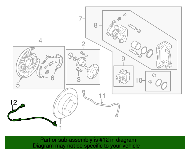 2005-2009 Hyundai ABS Sensor 59930-3K000 | OEM Parts Online
