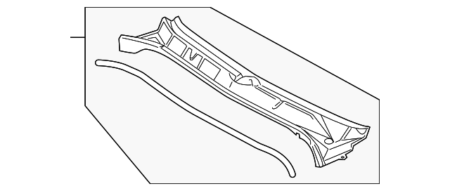 55708-0C061 - Cowl Grille 2014-2021 Toyota Tundra | Ed Martin Toyota Parts