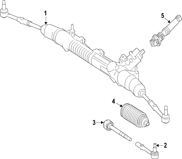 231-460-27-00 - Steering Gear 2013 Mercedes-Benz SL 550 | Mercedes-Benz ...
