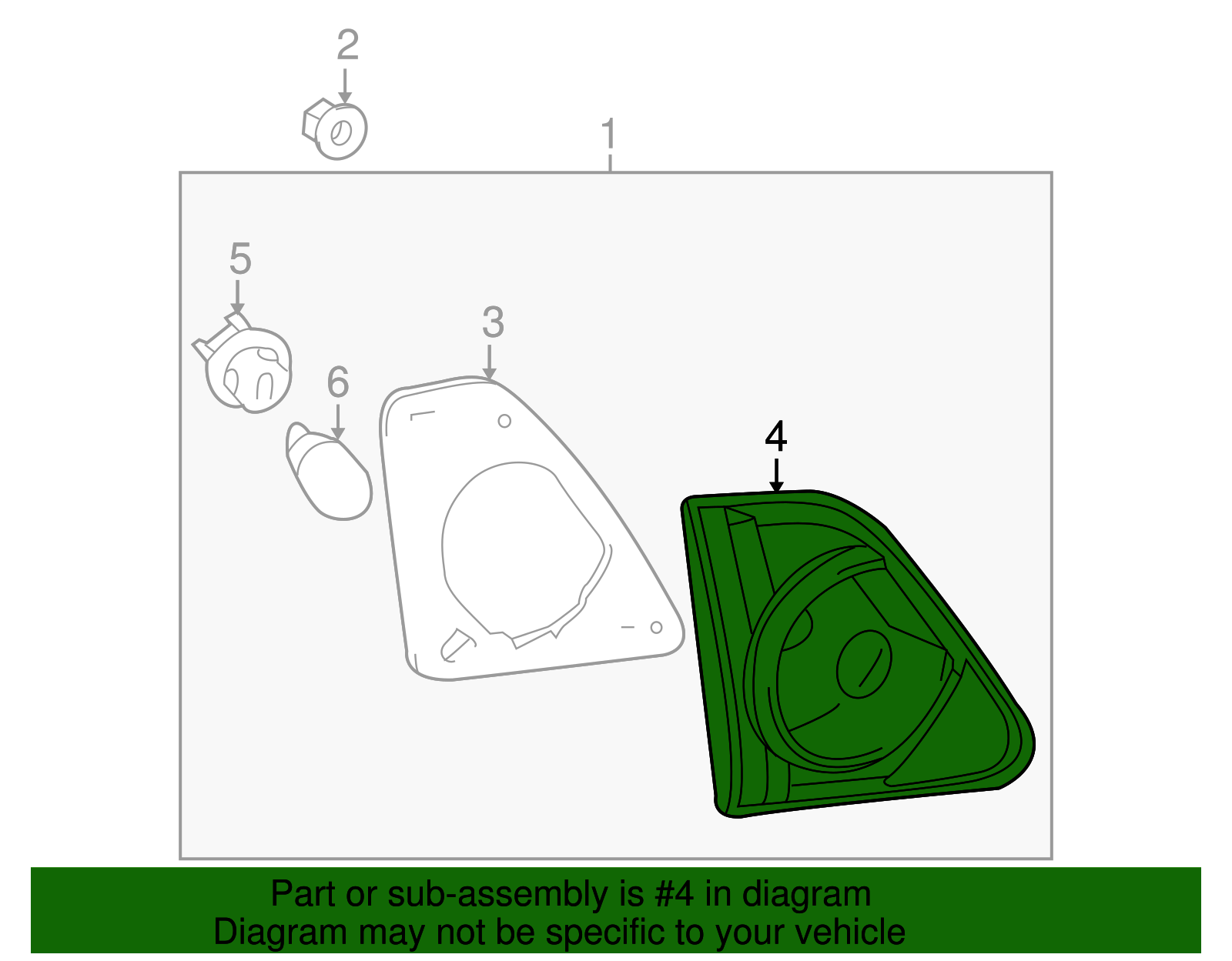 81580-02190 - 2009-2010 Toyota Corolla - Backup Lamp Assembly ...