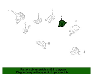 11220-JA000 - Engine Mount - 2007-2013 Nissan Altima | Nissan OEM Parts ...