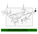 92173-0U000 - Headlamp Assembly Retainer Clip 2012-2023 Kia | Genuine ...