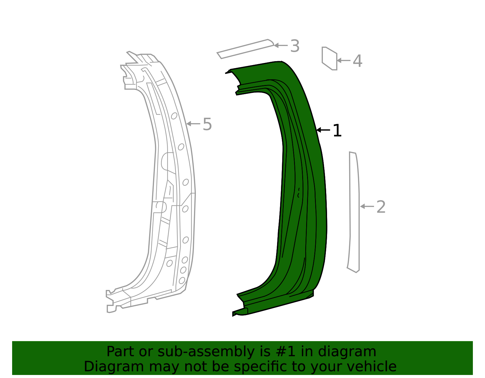 61612-04071 - Side Panel 2005-2023 Toyota Tacoma | Bam Wholesale Parts