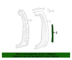 2016-2023 Toyota Tacoma Side Panel Protector 58743-04020 | Toyota Parts ...