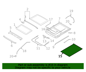 91250-6RA0A - Sunshade - 2021-2025 Nissan Rogue | Nissan OEM Parts Direct