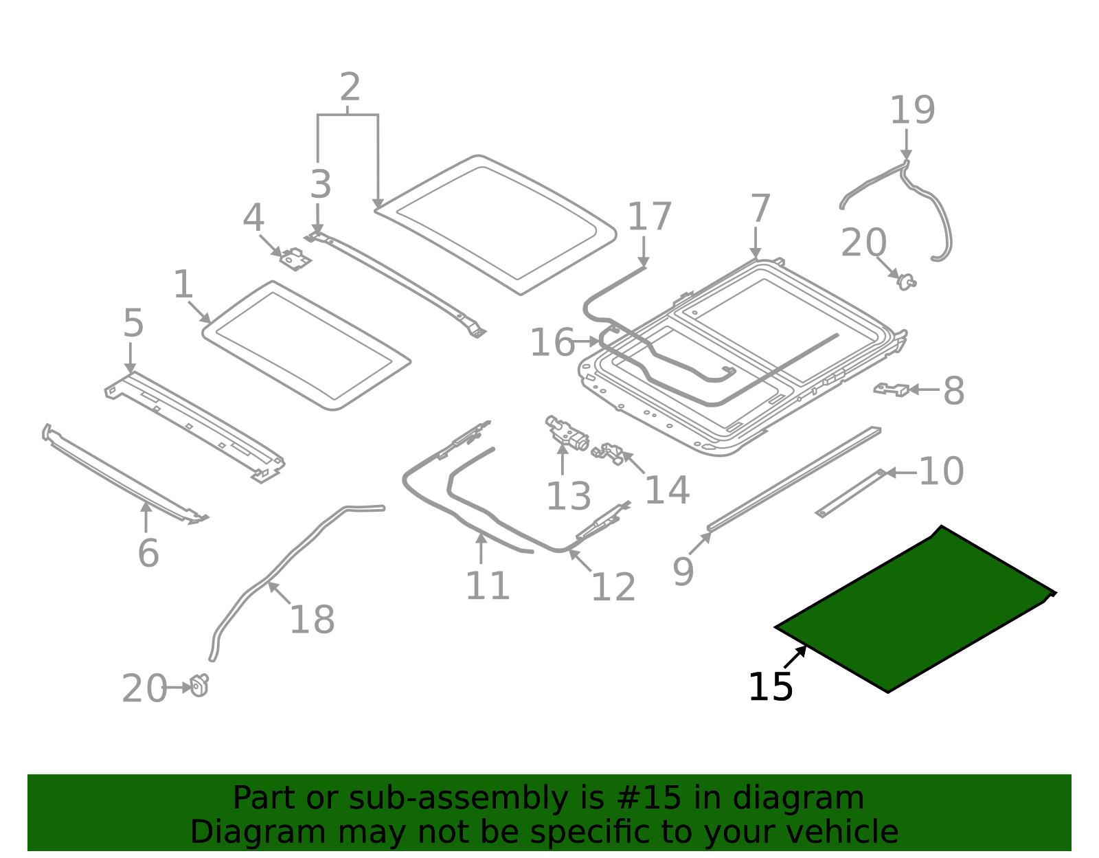 91250-6RA0A - Sunshade - 2021-2025 Nissan Rogue | Nissan OEM Parts Direct