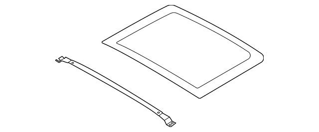 91604-6RA0A - Sunroof Glass - 2021-2024 Nissan Rogue | Nissan OEM Parts ...