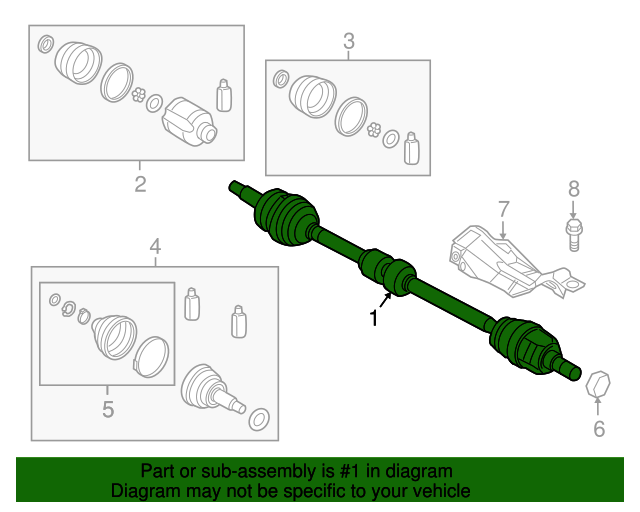 2019-2020 Hyundai Elantra Axle Assembly 49500-F2750 | OEM Parts Online