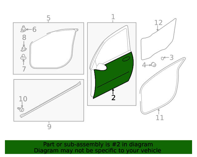 2018-2023 Mitsubishi Eclipse Cross Outer Panel 5700A963 | QuirkParts