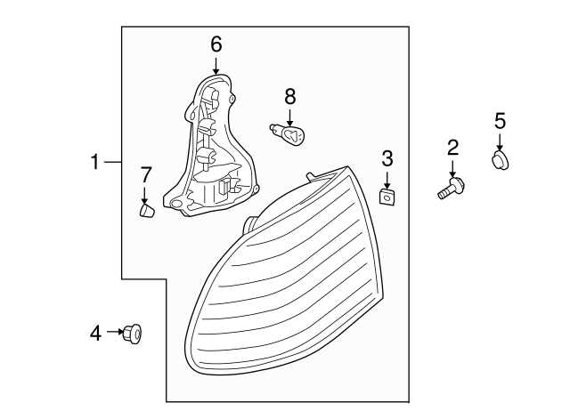 955-631-485-02 - Tail Light Assembly 2003-2006 Porsche Cayenne ...