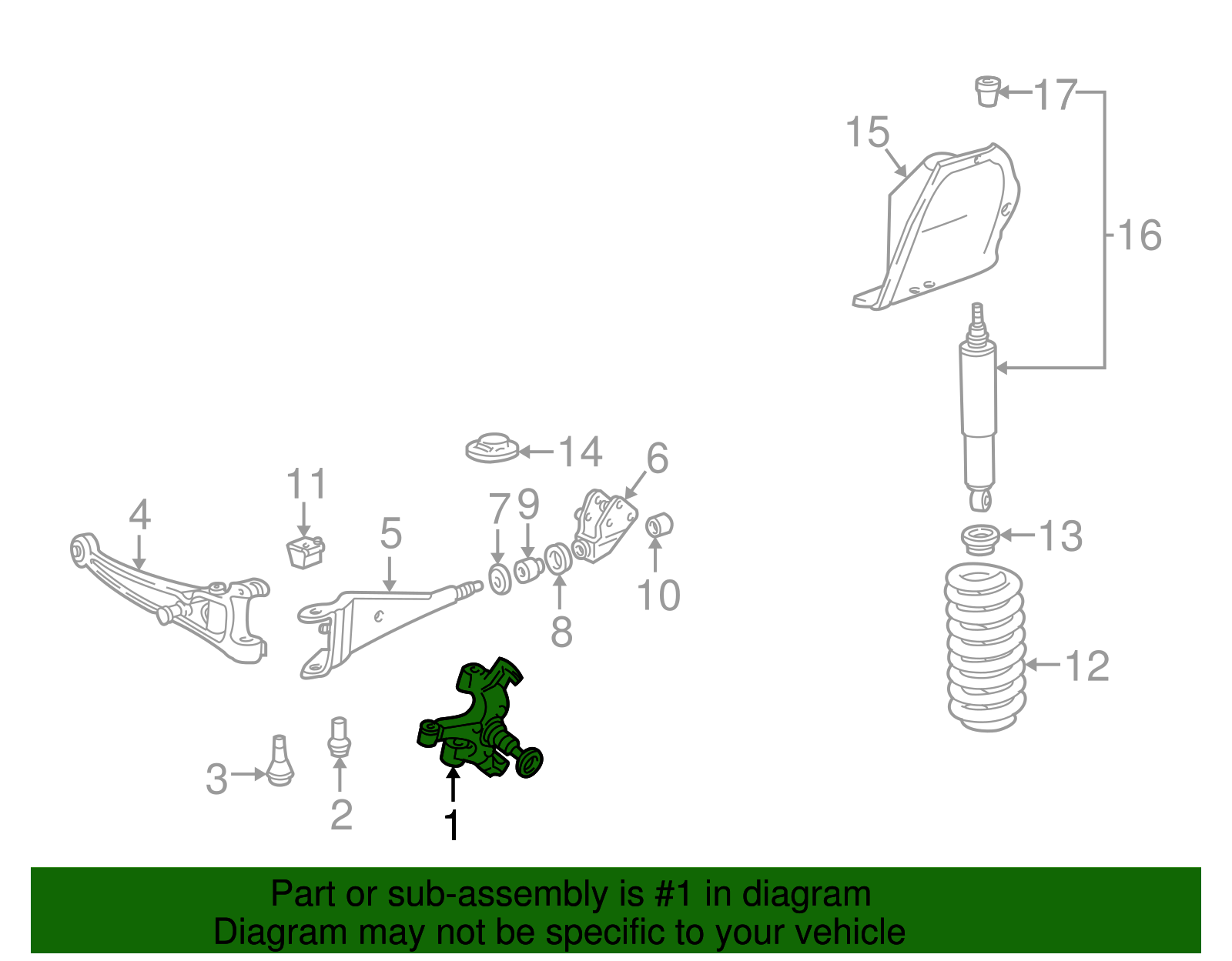 9C2Z-3105-D - Knuckle Ford 1995-2025 Ford | Parts for Sale Online