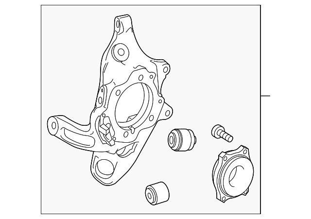 205-350-87-08 - Knuckle Assembly - 2016-2020 Mercedes-Benz ...