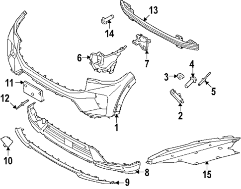 Bumper & Components - Front for 2025 Ford Explorer | My Ford Parts