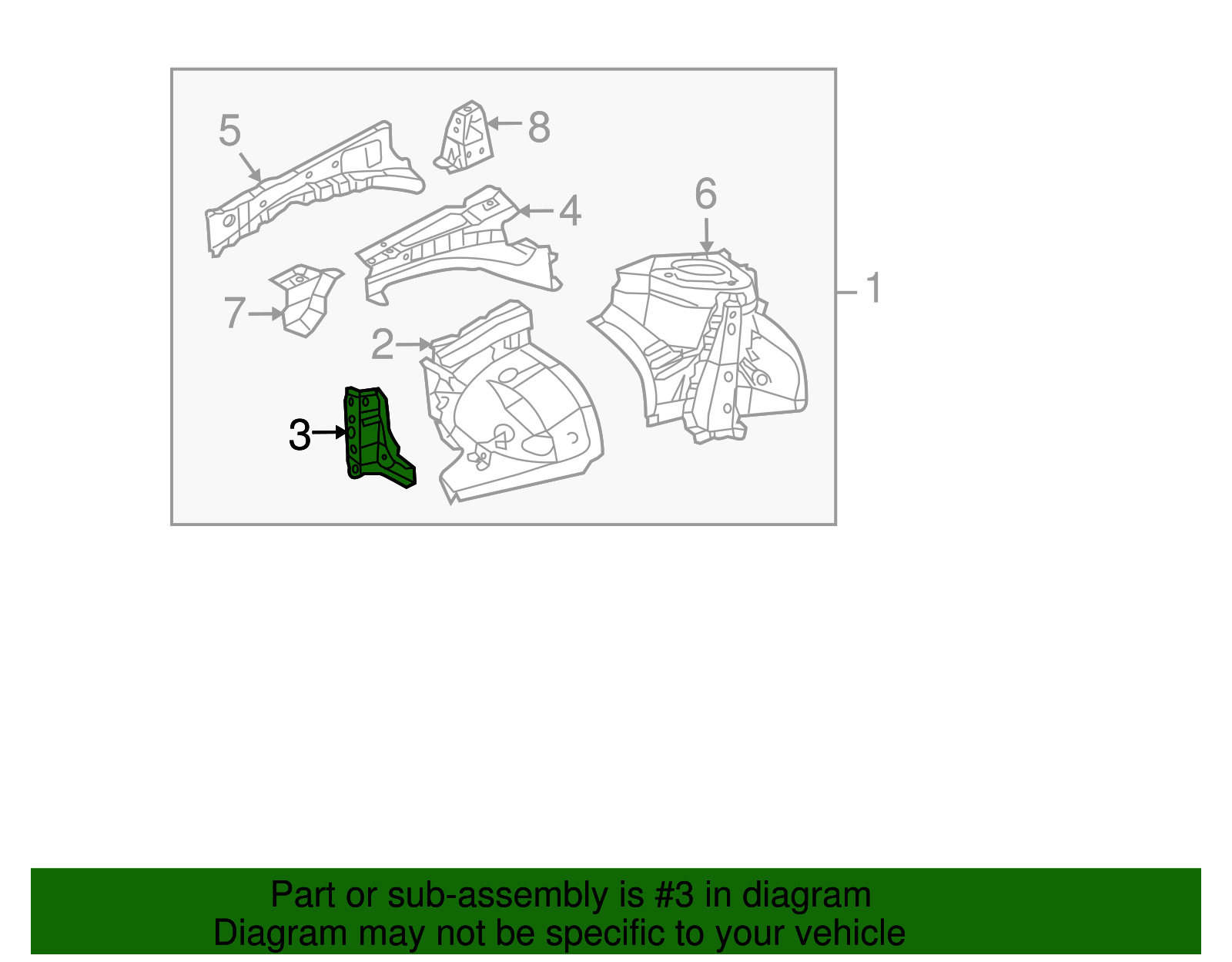 53814-75010 - Front Extension - 2010-2012 Lexus HS250h | My L Parts