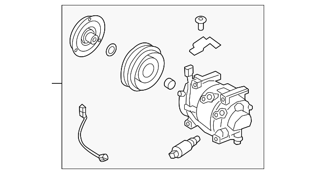 97701-A5502 - Compressor Assembly - 2017-2018 Hyundai Elantra ...