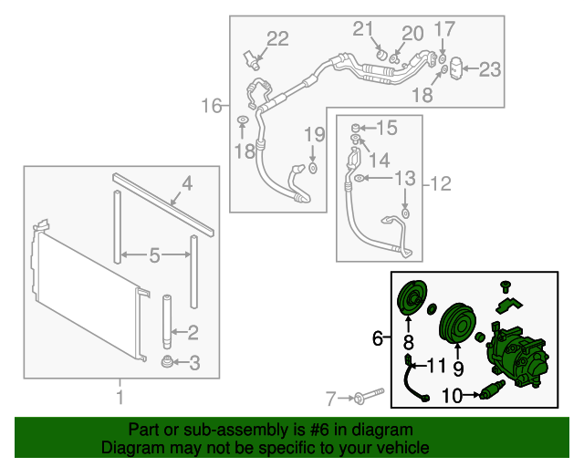 2017-2018 Hyundai Elantra Compressor Assembly 97701-A5502 | OEM Parts ...
