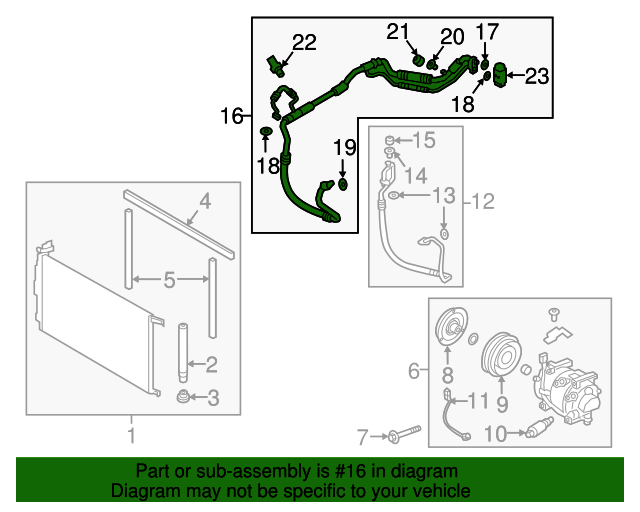97775-F2400 - Hose & Tube Assembly - 2017 2018 Hyundai Elantra | Joseph ...
