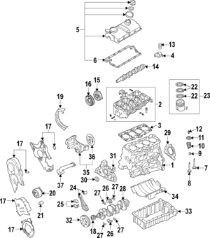 03L-103-171-A - High-Quality Rear Main Seal Retainer for 2009-2015 ...