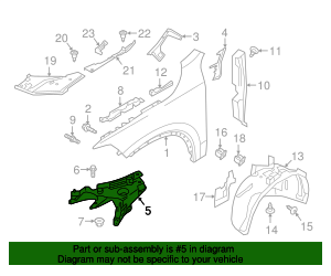 2017-2024 Volvo Fender Gusset 31378985 | AutoNationParts.com