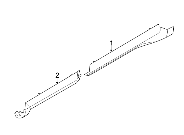 AG1Z-5410176-BA - Rocker Molding 2010-2011 Ford Taurus | AutoNation Parts