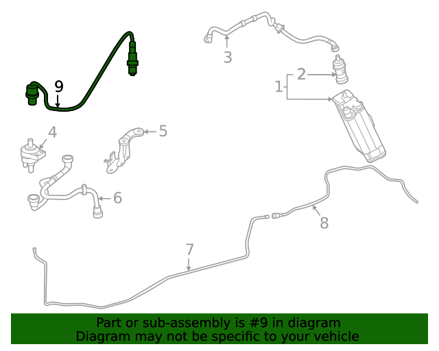 009-542-62-18-64 - Oxygen Sensor 2015-2023 Mercedes-Benz | Mercedes ...